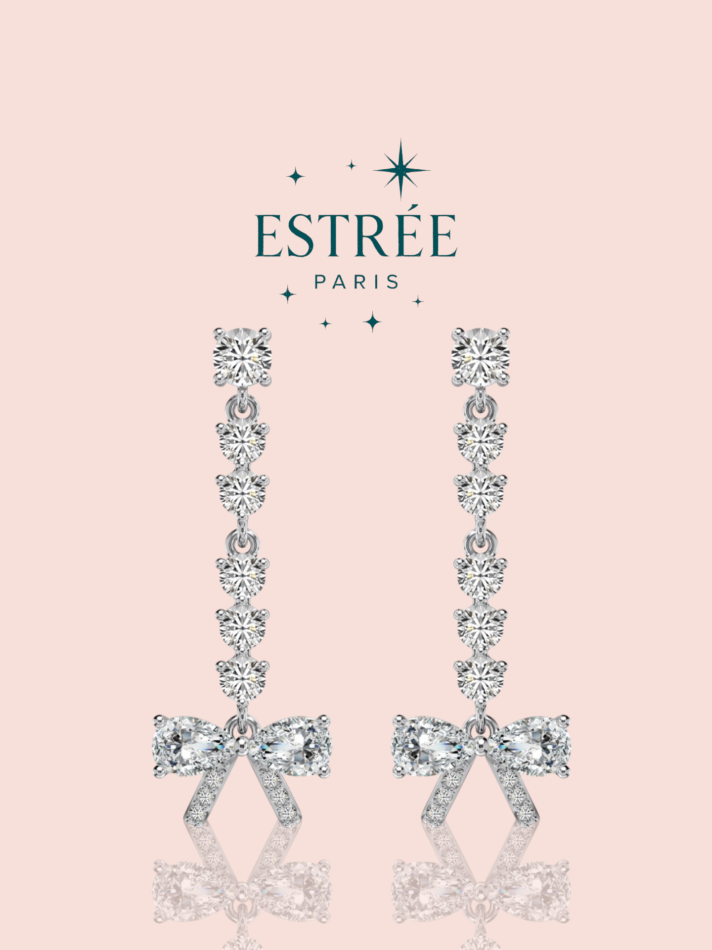Boucles d’oreilles Hanging Knot - Argenté – Estrée